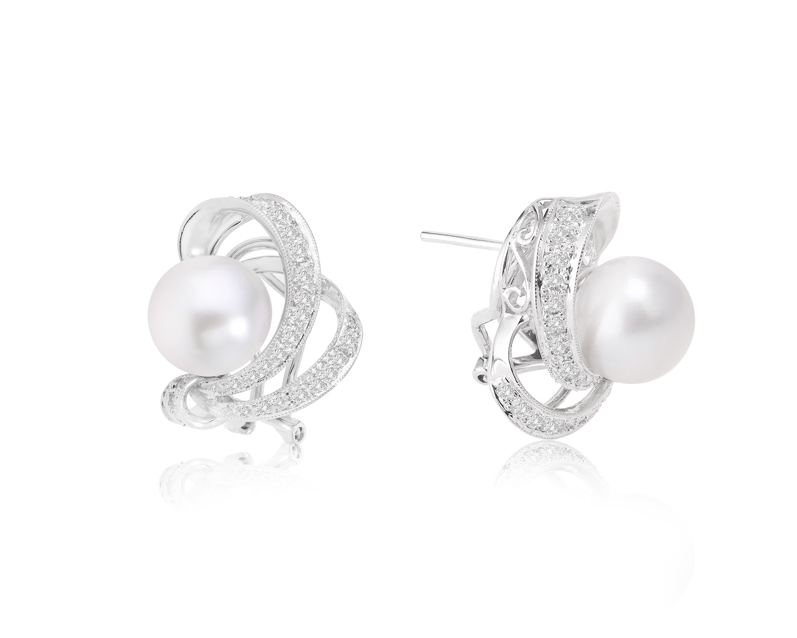 Серьги с жемчугом, цены | Купить золотые серьги с жемчугом в Москве